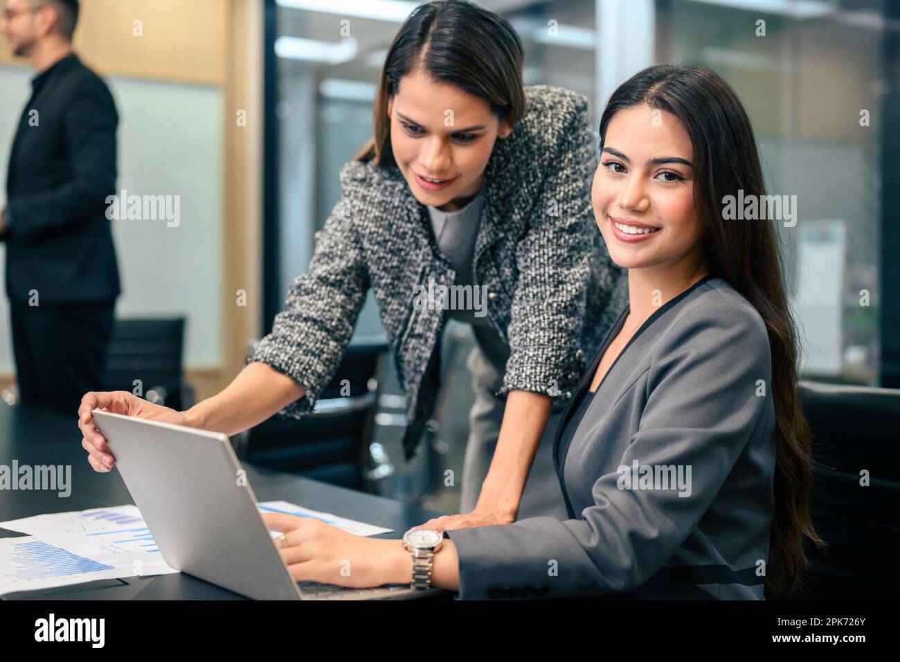 Group of business team meeting and brainstorming at office Stock Photo ...