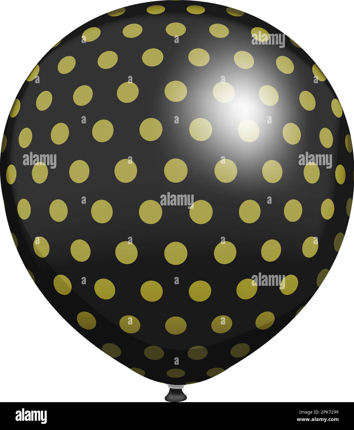 Rubber balloon illustration with simple pattern (realistic Stock Vector ...