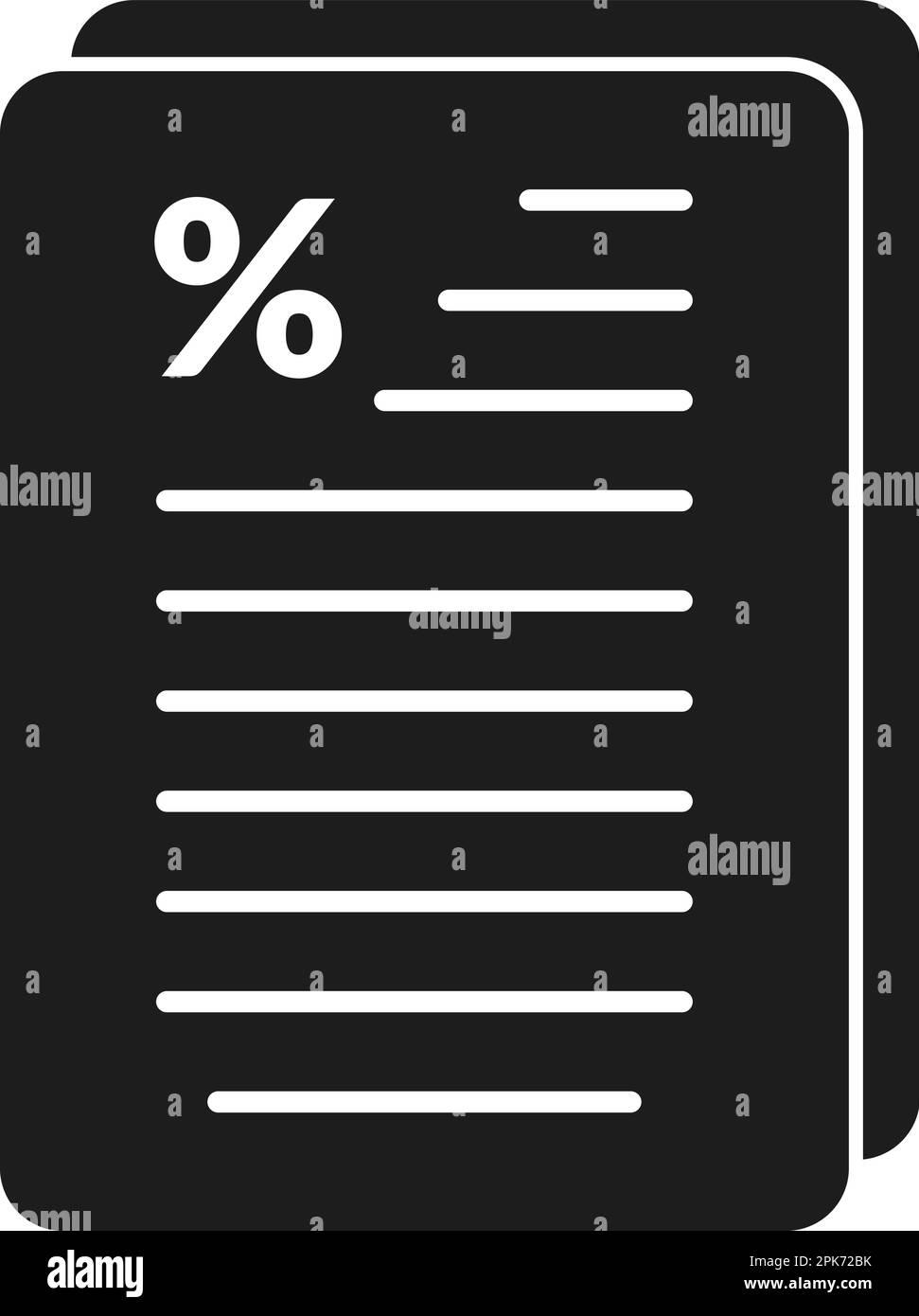 Tax Report Icon. Flat style vector EPS Stock Vector Image & Art - Alamy