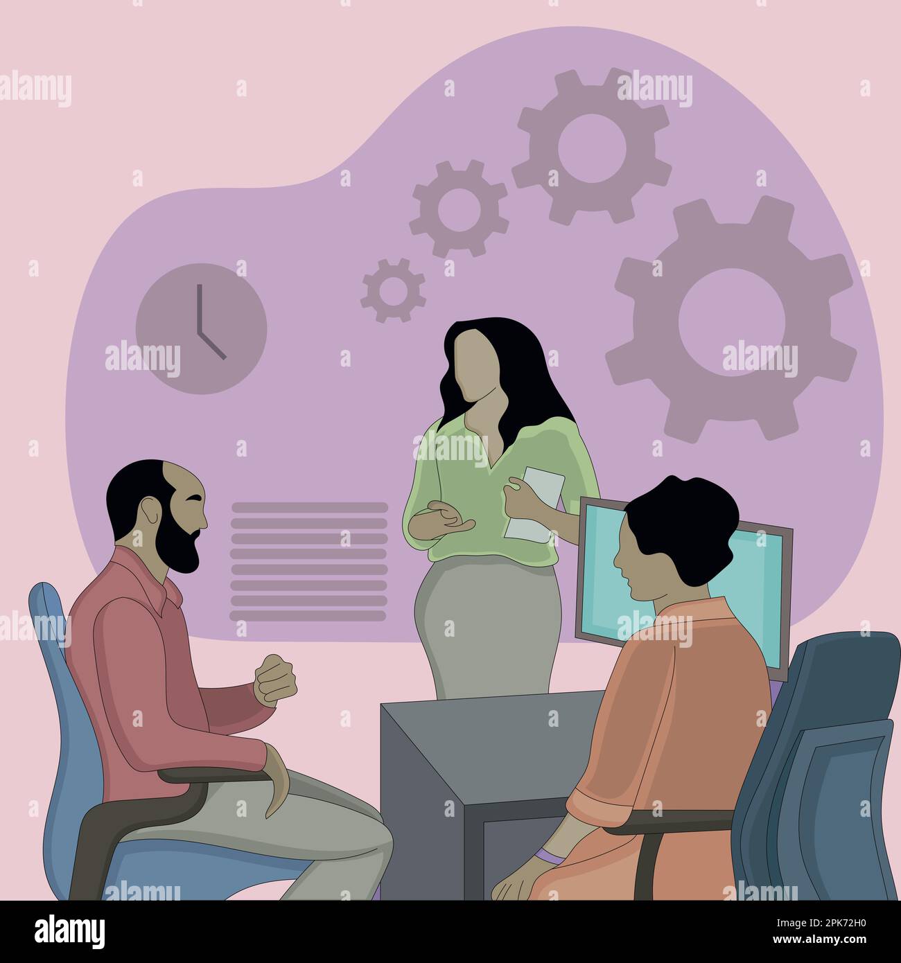 Two women a woman female Stock Vector Images - Alamy