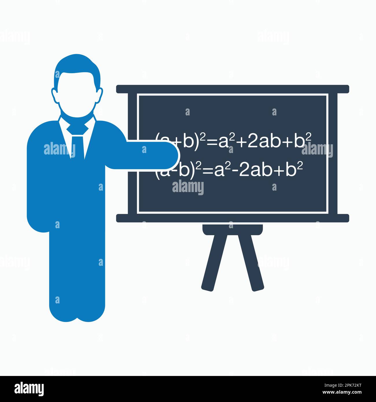 Teacher icon. Flat style vector EPS Stock Vector Image & Art - Alamy