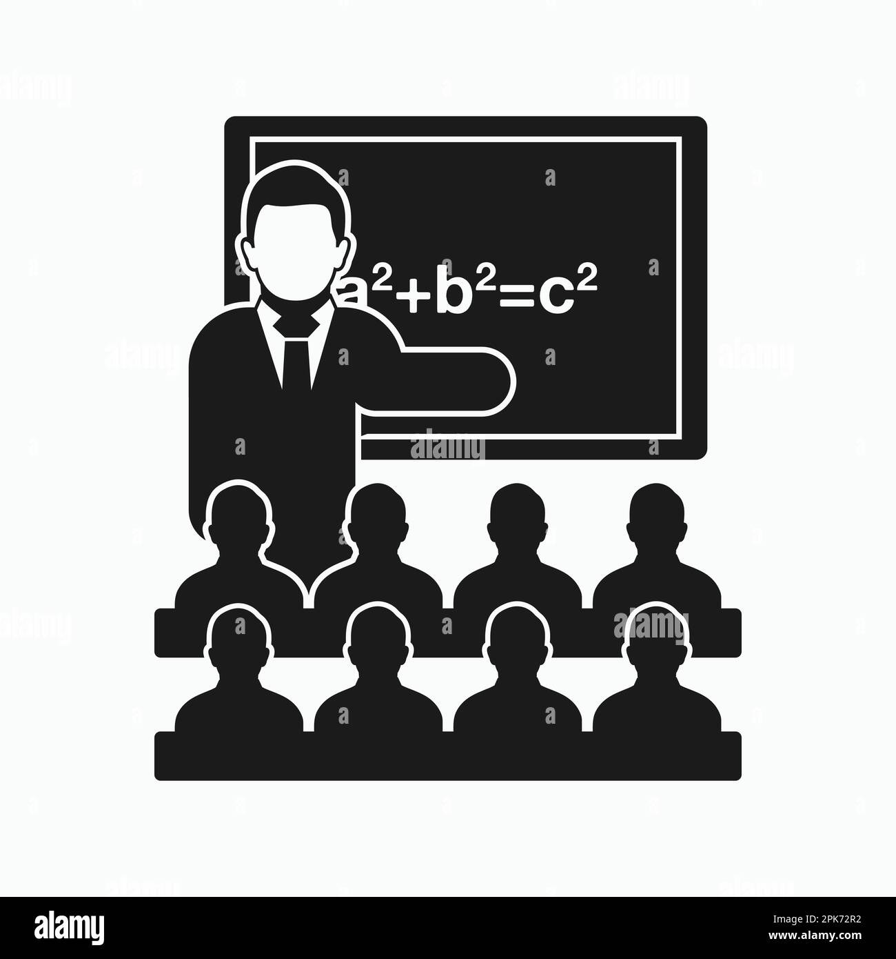 Teacher icon. Flat style vector EPS Stock Vector Image & Art - Alamy