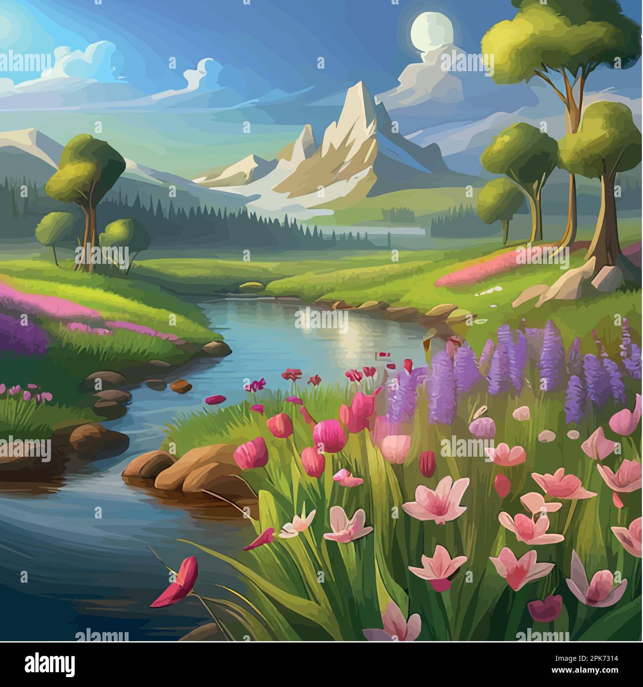 National park farming Stock Vector Images - Alamy