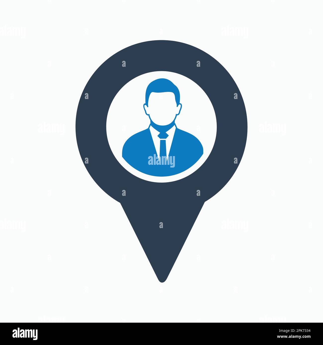 Meeting point location icon Stock Vector Images - Alamy