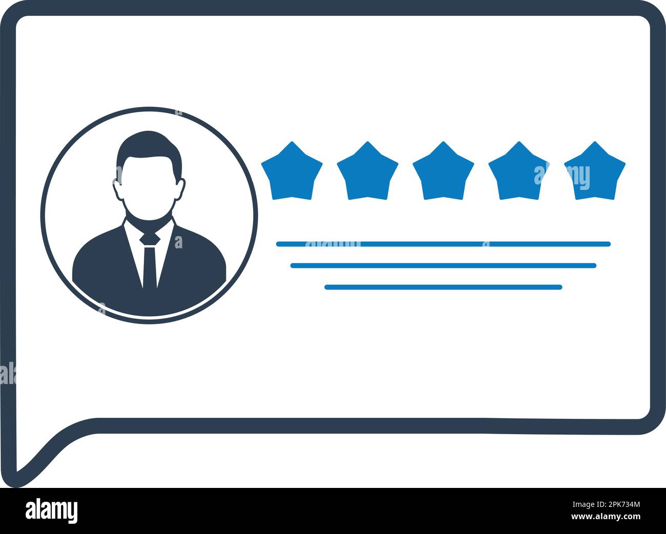 User review or Feedback Icon. Flat style vector EPS Stock Vector Image ...