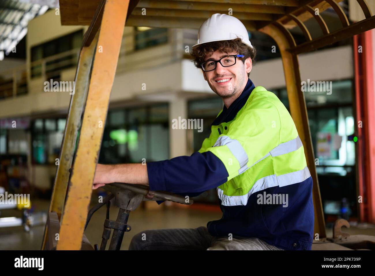 Professional worker of manufacturing plant factory Stock Photo - Alamy