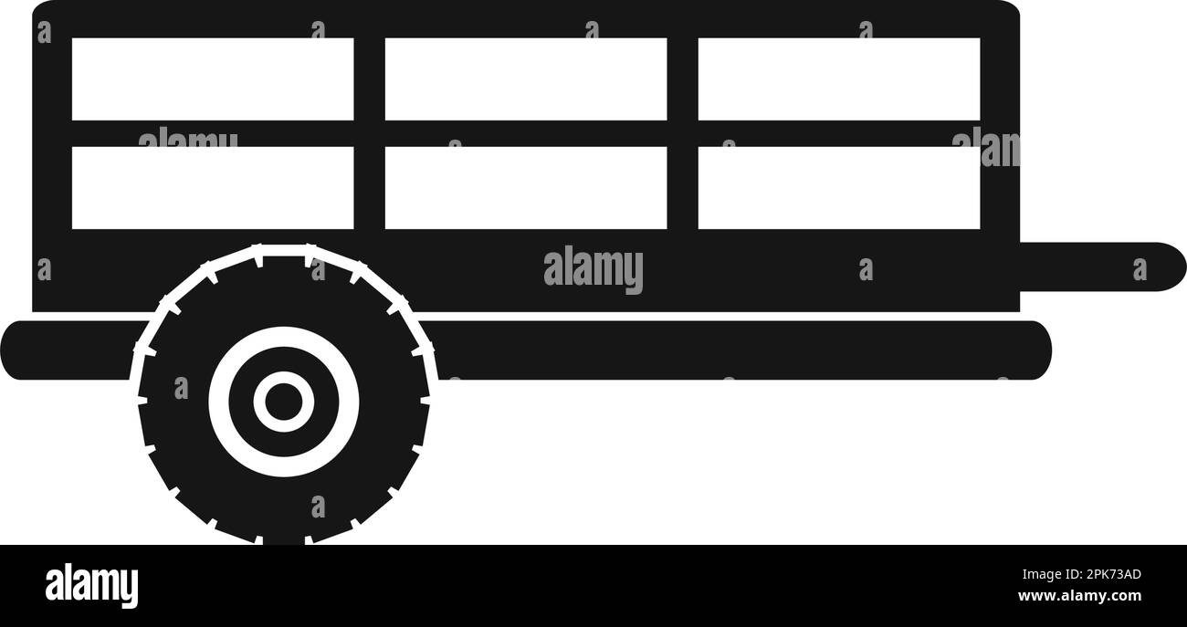 Trailer vector vectors Black and White Stock Photos & Images - Alamy