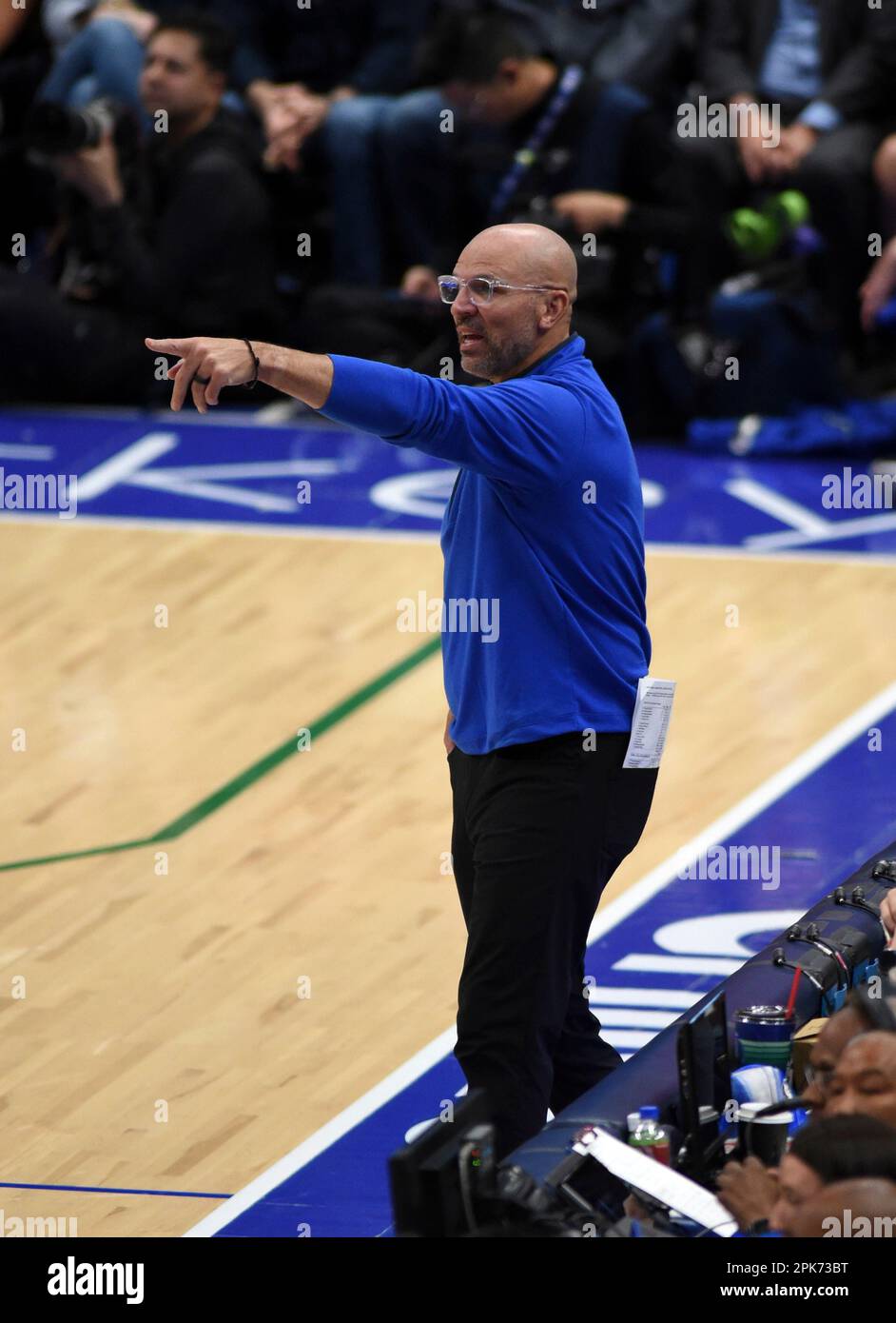 DALLAS, TX - APRIL 05: Dallas Mavericks head coach Jason Kidd yells ...