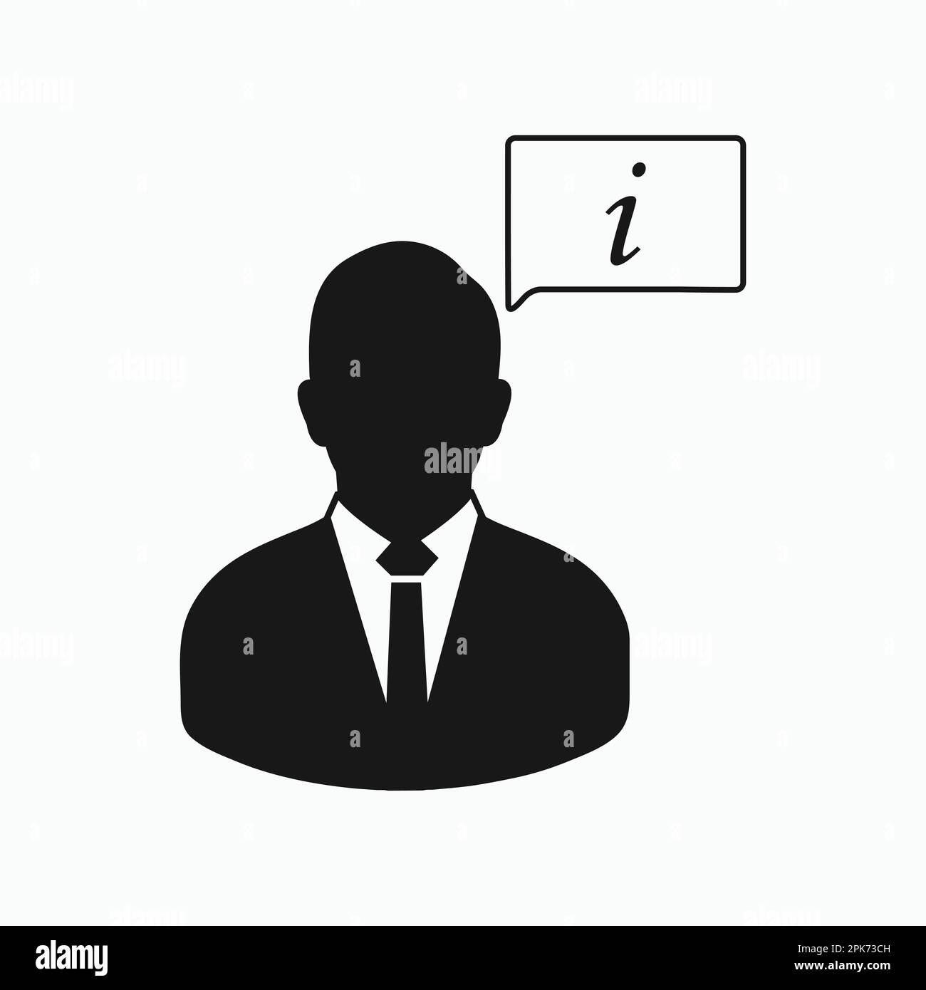 User information icon. Flat style vector EPS Stock Vector Image & Art ...