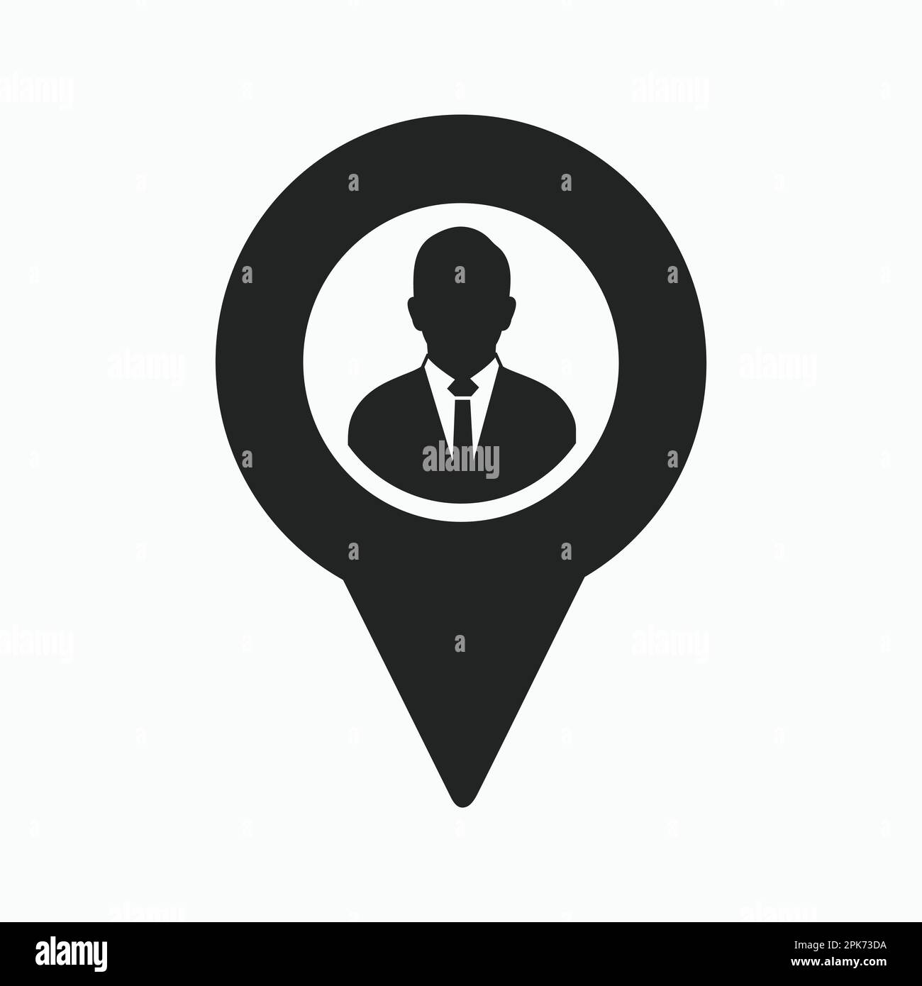 Meeting point location icon Stock Vector Images - Alamy