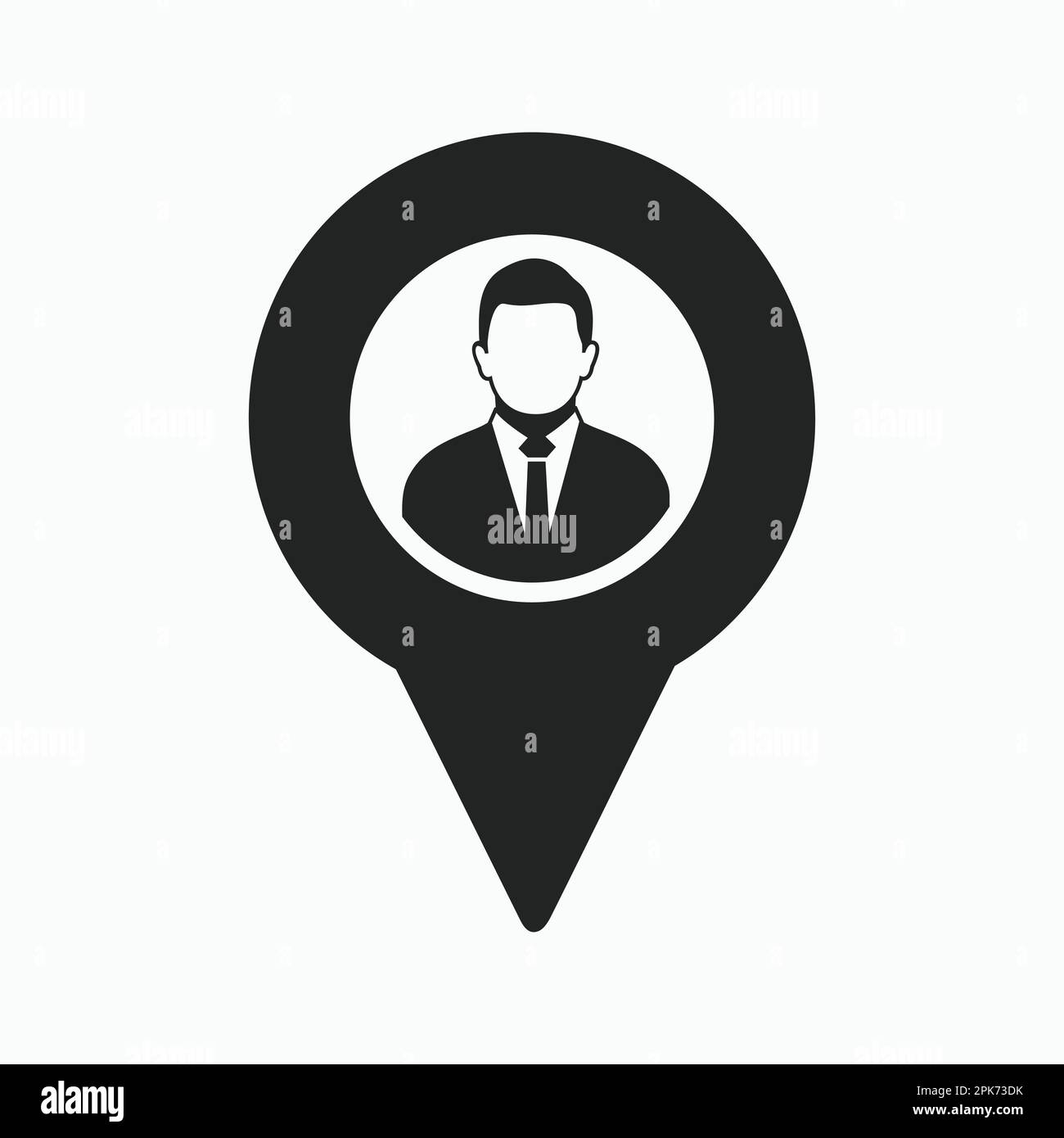 User location icon. Flat style vector EPS Stock Vector Image & Art - Alamy