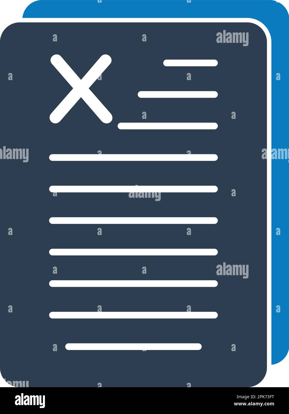 Invalid Document Icon. Flat style vector EPS Stock Vector Image & Art ...