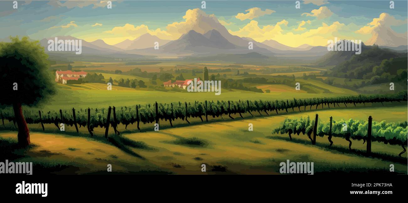 Campo rural Stock Vector Images - Alamy