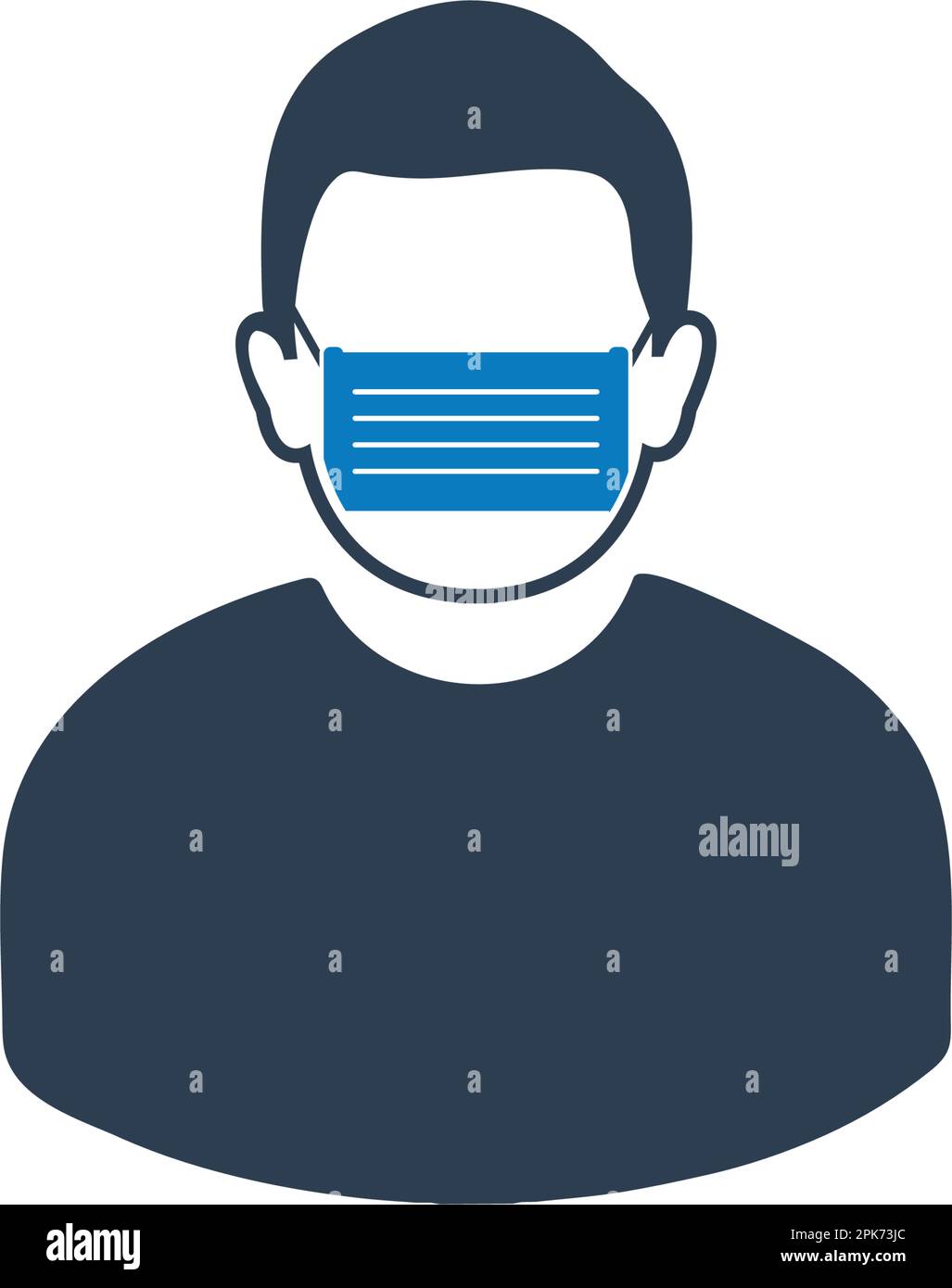 Wear mask Icon. Flat style vector EPS Stock Vector Image & Art - Alamy