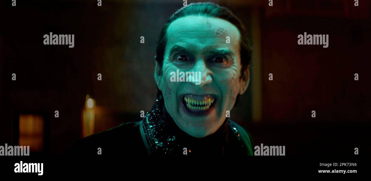 NICOLAS CAGE in RENFIELD (2023), directed by CHRIS MCKAY. Credit ...