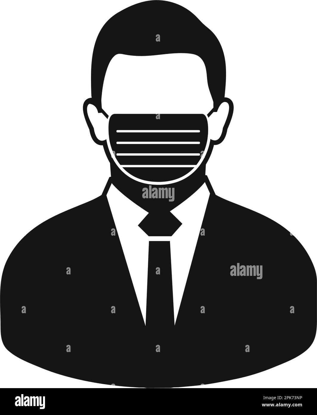 Wear Mask Icon. Editable Vector Stock Vector Image & Art - Alamy