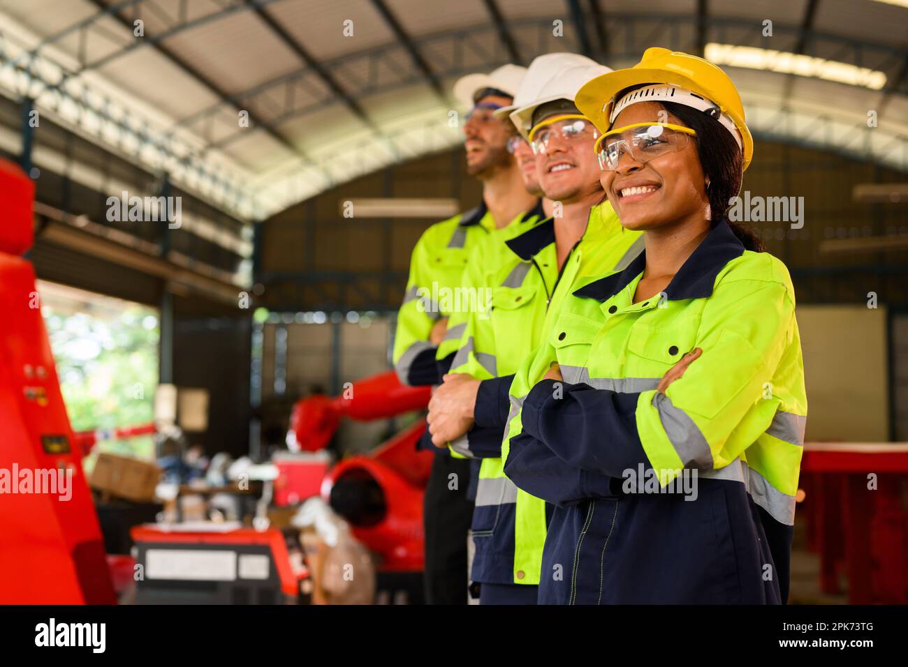Warehouse workers posing camera hi-res stock photography and images - Alamy