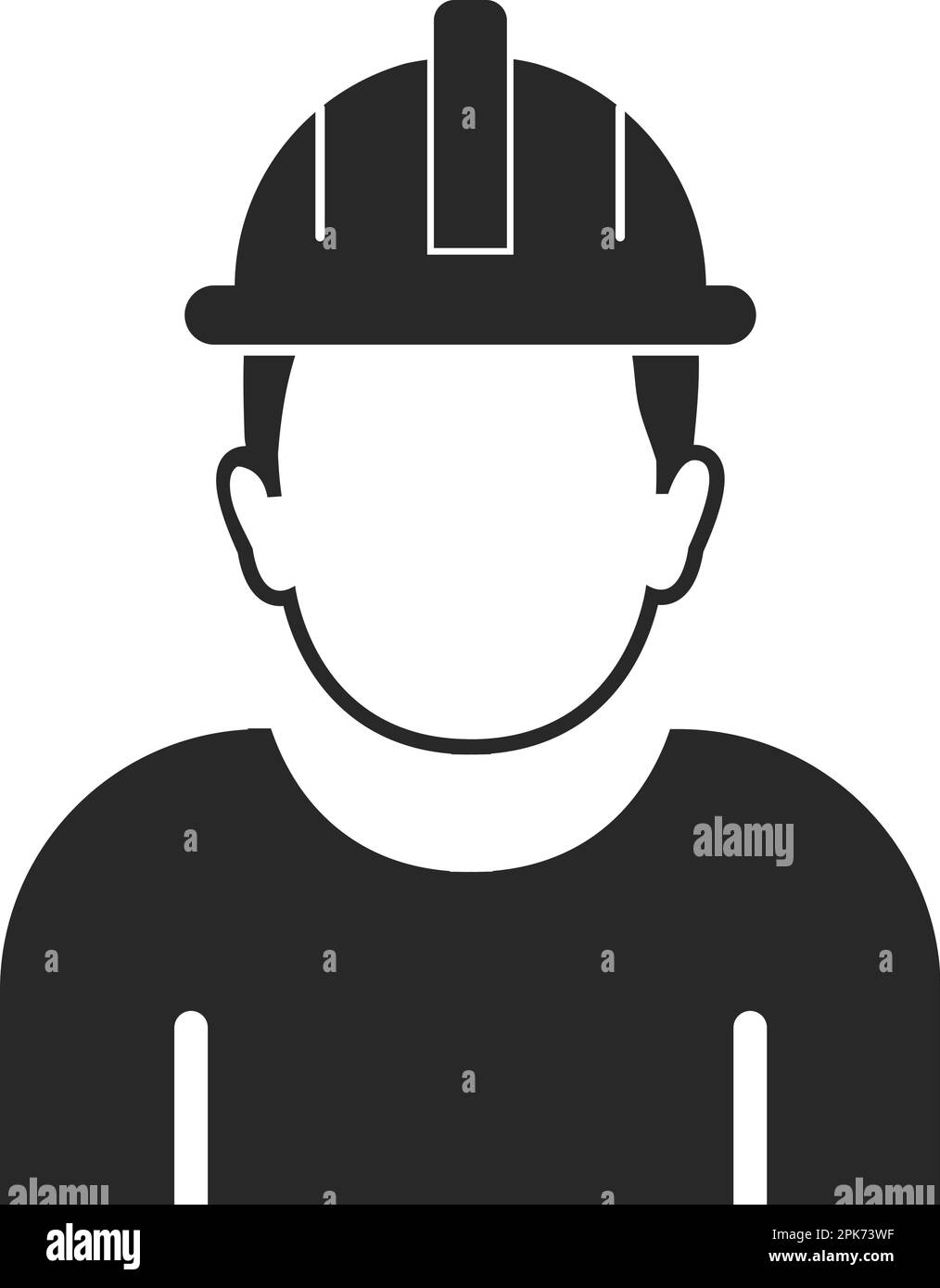 Male worker Icon. Flat style vector EPS Stock Vector Image & Art - Alamy