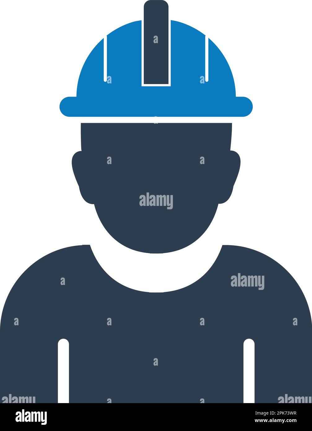 Male worker Icon. Flat style vector EPS Stock Vector Image & Art - Alamy