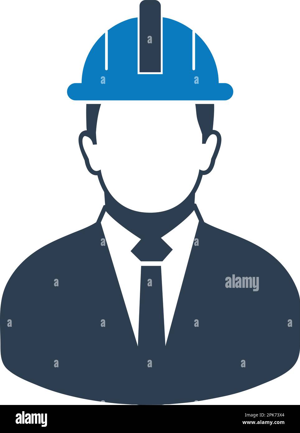 Male engineer icon flat hi-res stock photography and images - Alamy