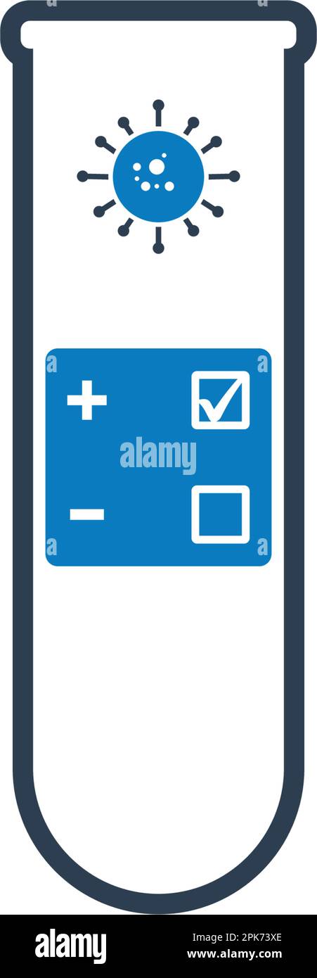 Virus, Bacterium Medical Test Icon. Editable Vector Symbol Illustration ...
