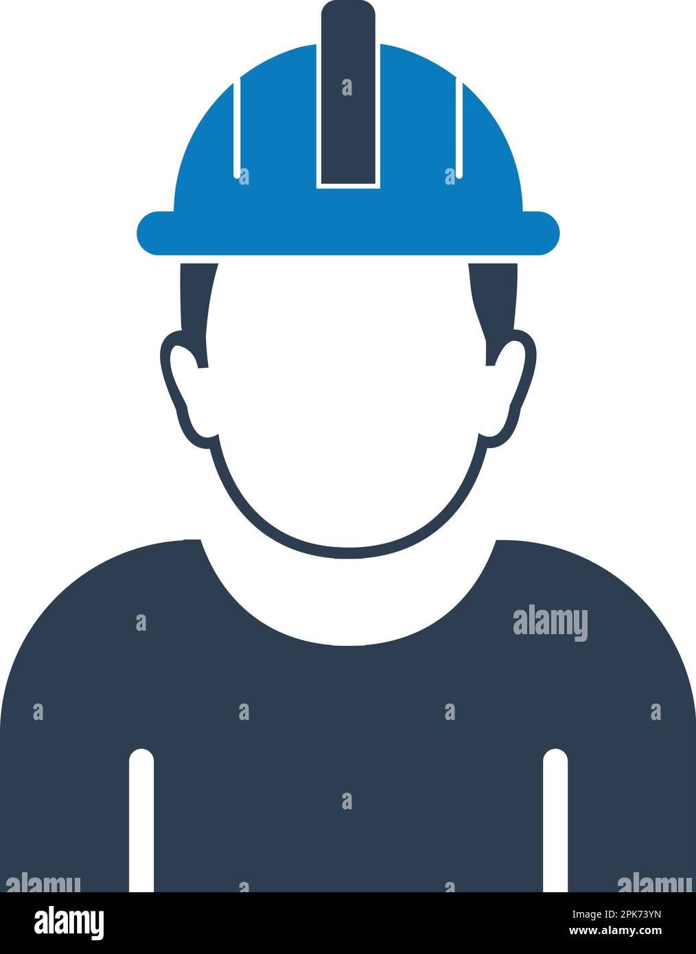Male worker Icon. Flat style vector EPS Stock Vector Image & Art - Alamy