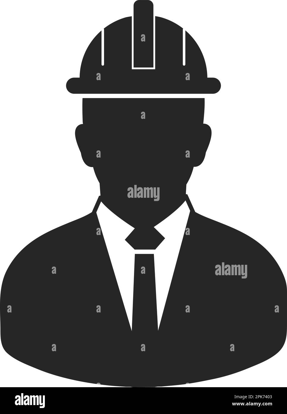 Male Engineer Icon. Flat style vector EPS Stock Vector Image & Art - Alamy