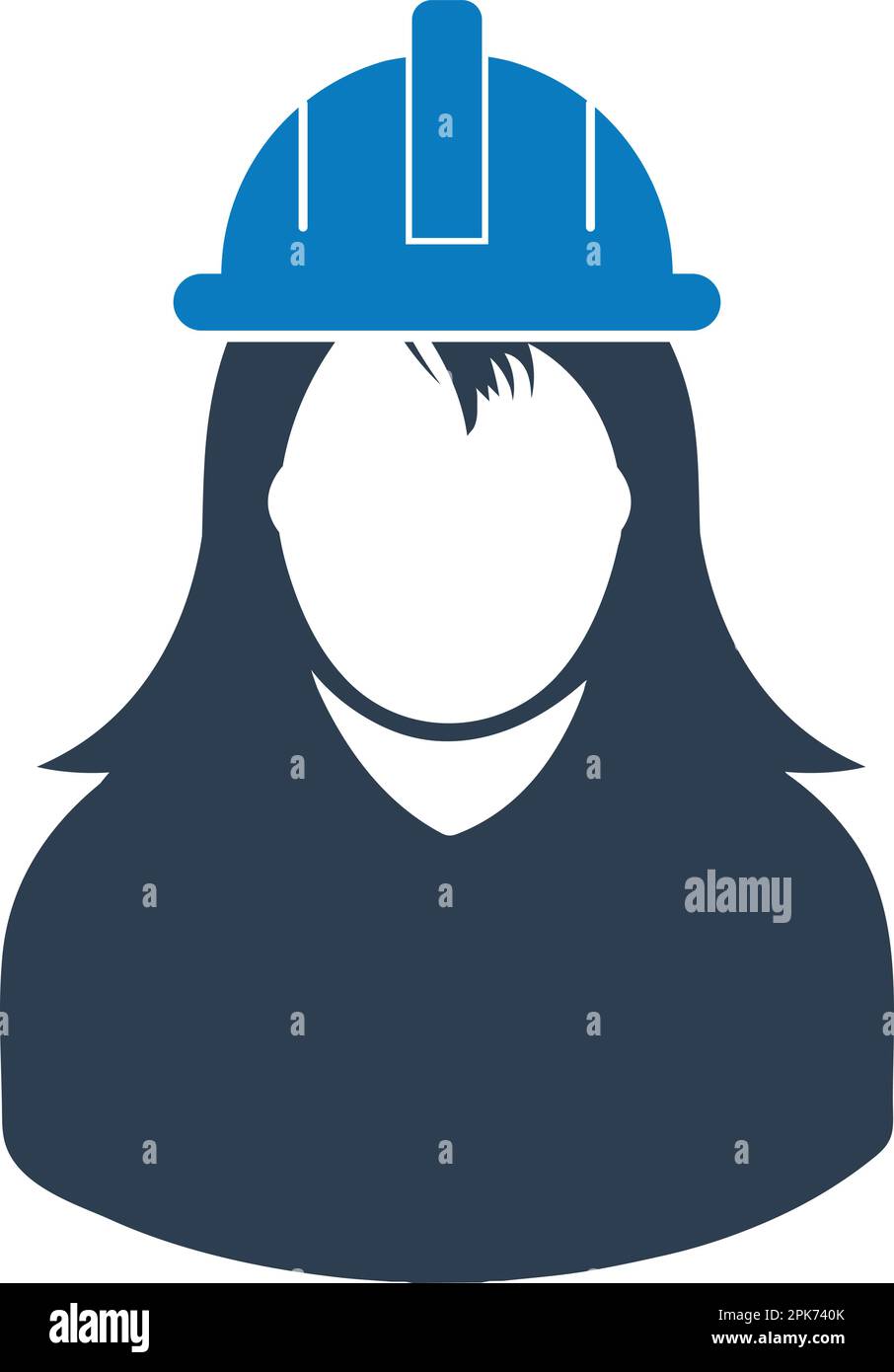 Female construction worker labor Stock Vector Images - Alamy