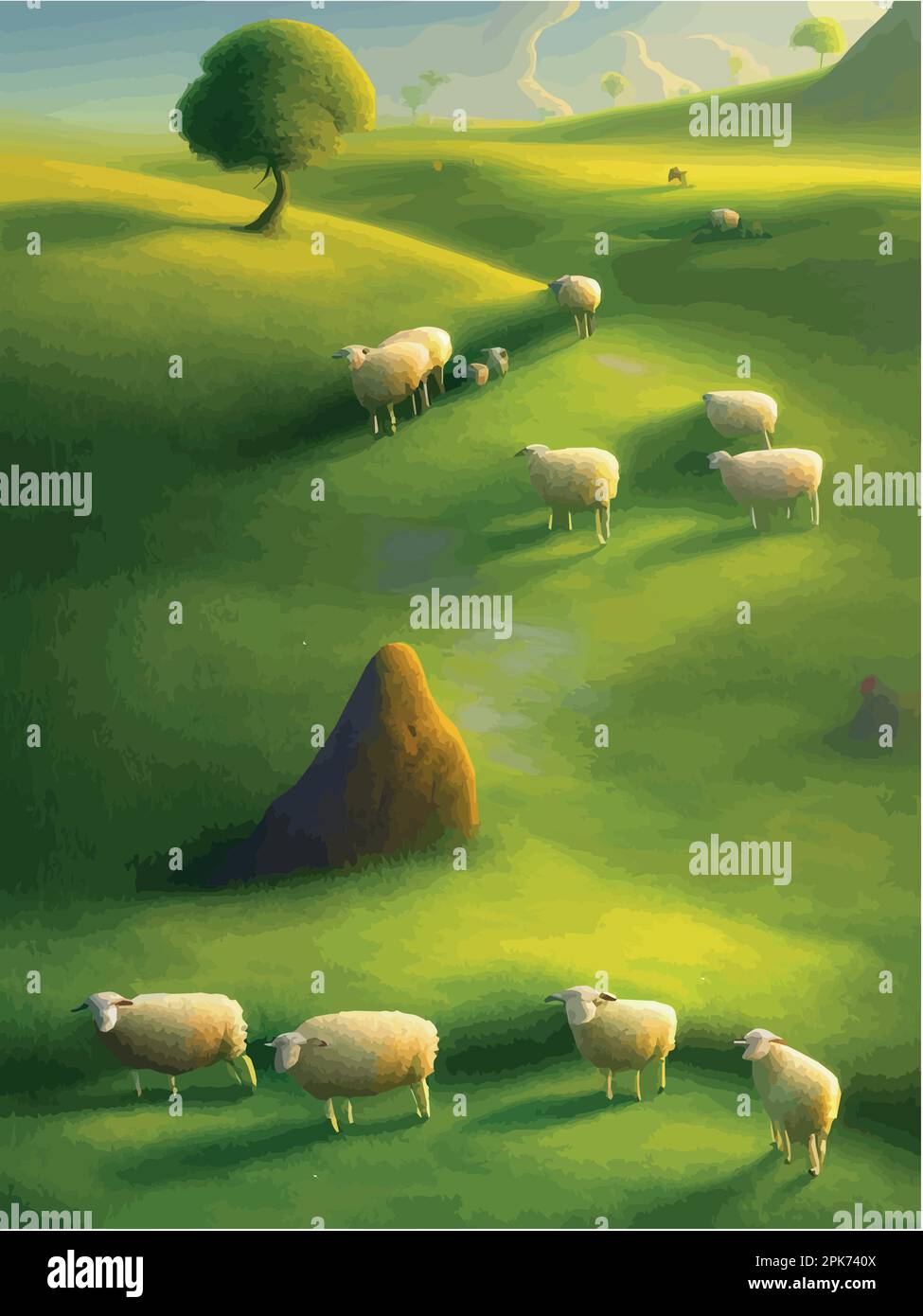 Rural family standing Stock Vector Images - Alamy