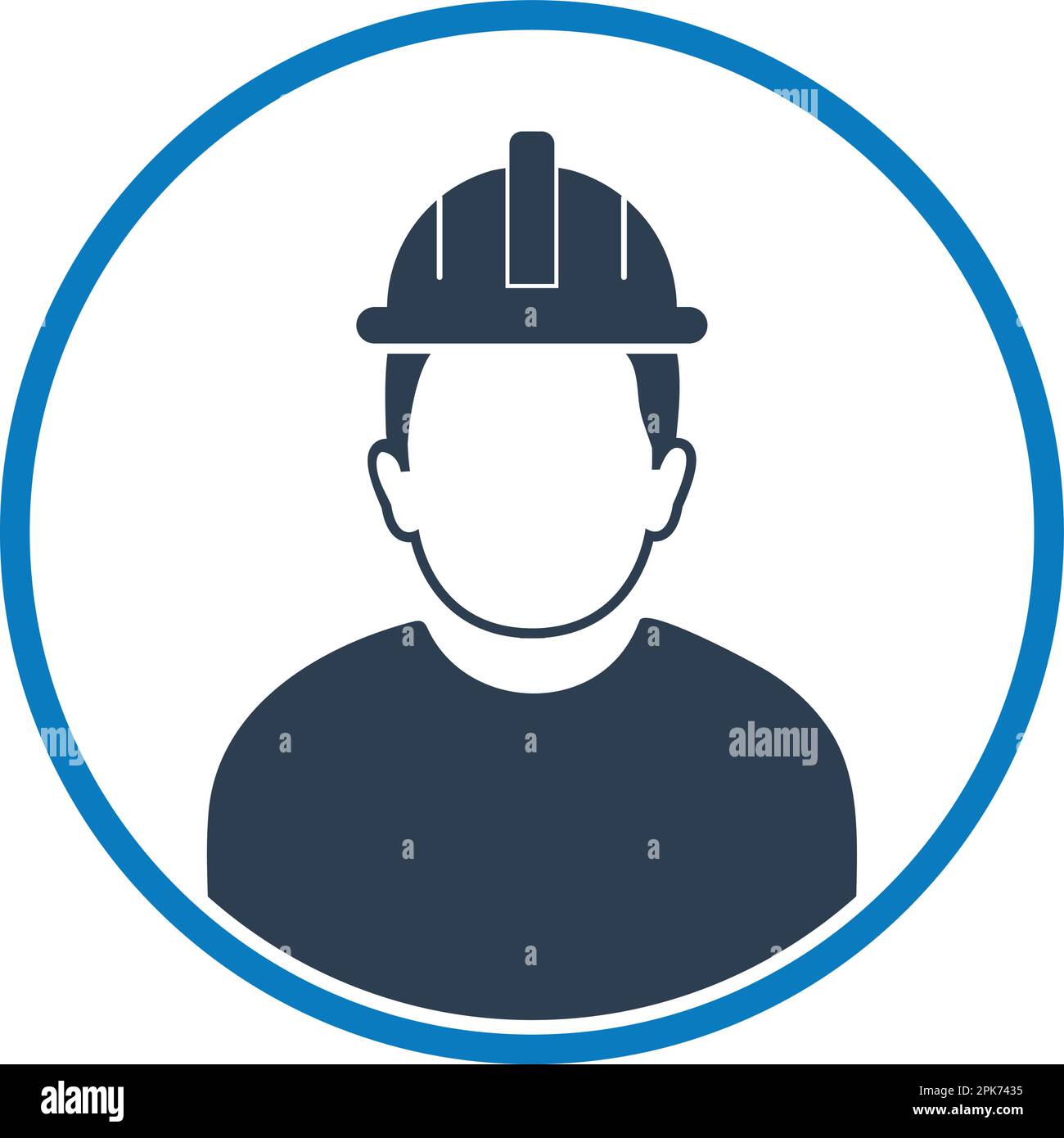 Male worker Icon. Flat style vector EPS Stock Vector Image & Art - Alamy