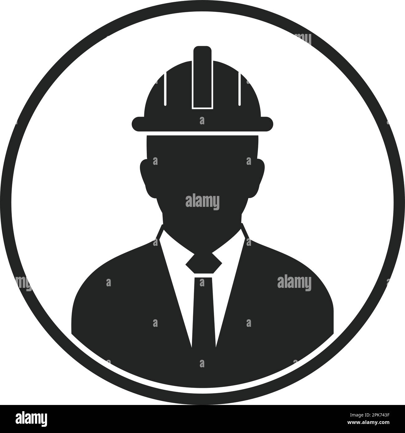 Male Engineer Profile Icon. Flat style vector EPS Stock Vector Image ...