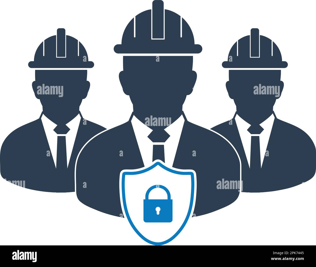 Worker insurance icon. Flat style vector EPS Stock Vector Image & Art ...