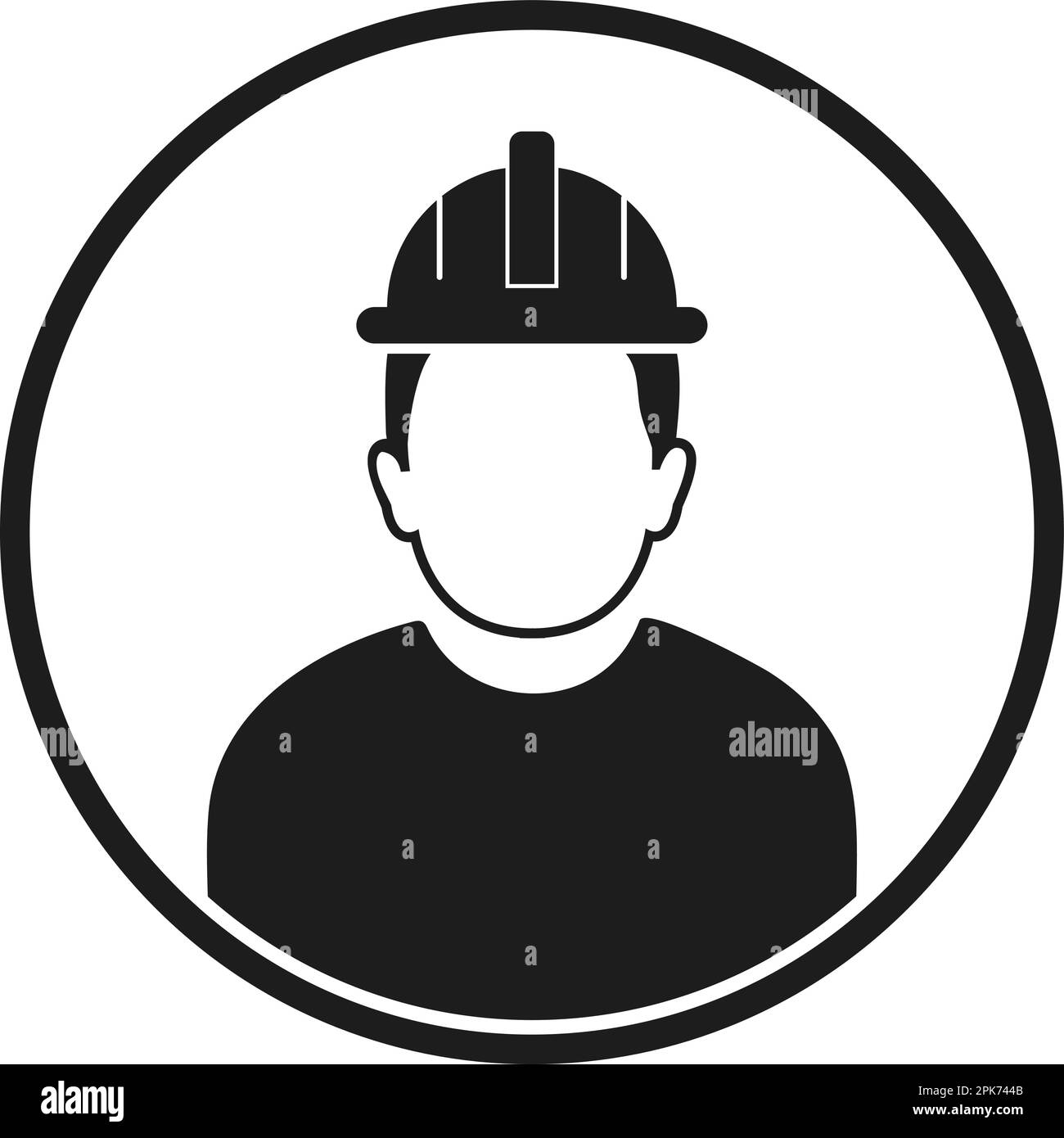 Male worker Icon. Flat style vector EPS Stock Vector Image & Art - Alamy