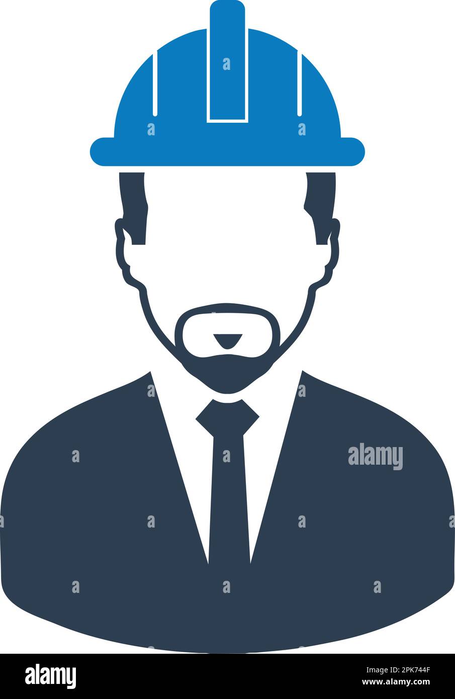 Male Engineer Icon. Flat style vector EPS Stock Vector Image & Art - Alamy