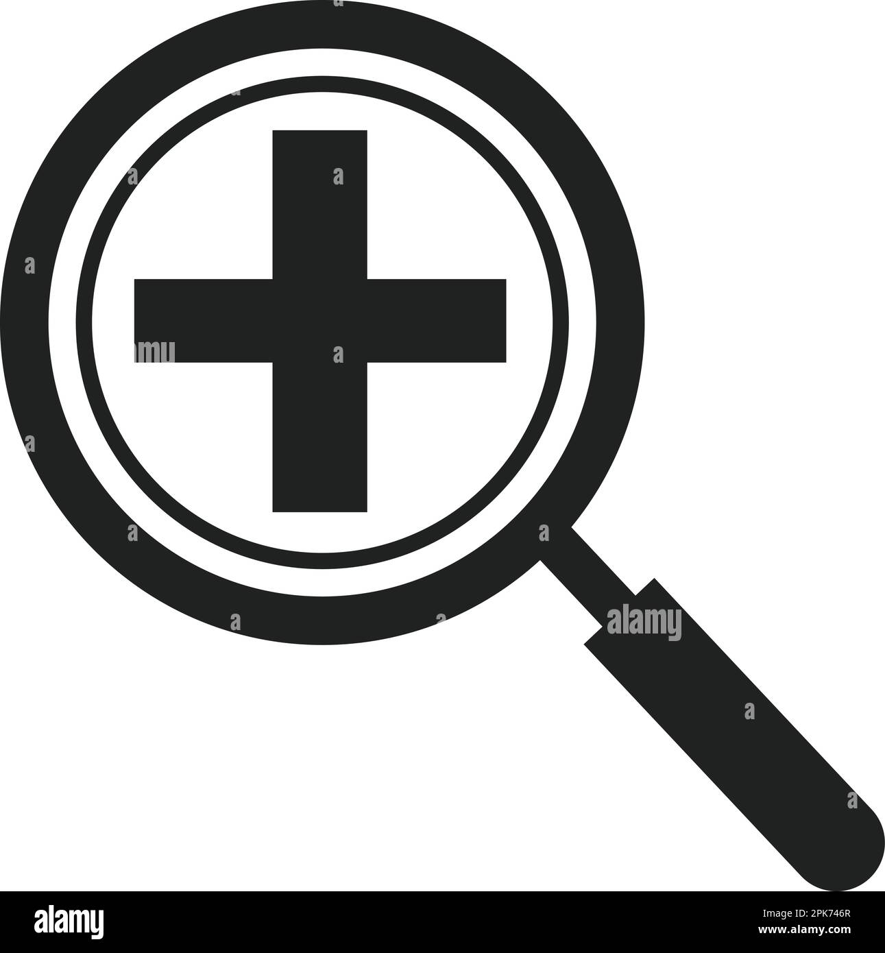 Zoom In Icon. Flat style vector EPS Stock Vector Image & Art - Alamy