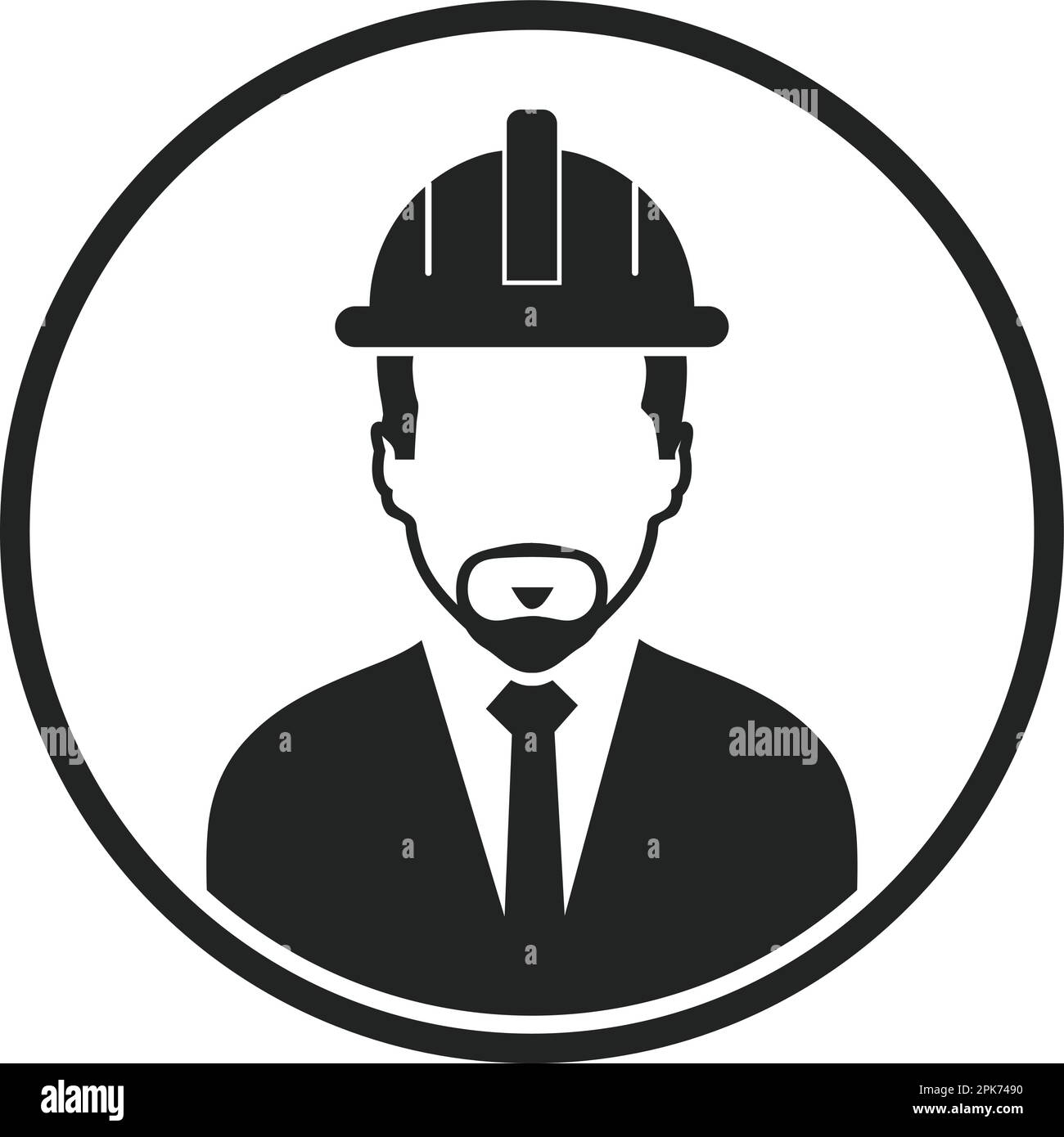 Male Engineer Profile Icon. Flat style vector EPS Stock Vector Image ...