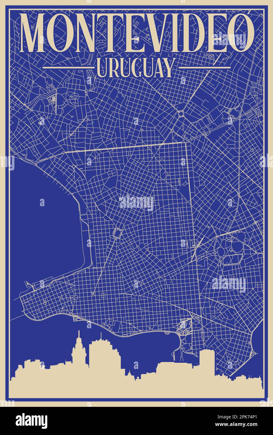 Montevideo old town Stock Vector Images - Alamy