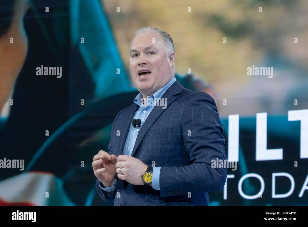 NEW YORK, NEW YORK - APRIL 05: Stellantis RAM Brand CEO Mike Koval ...