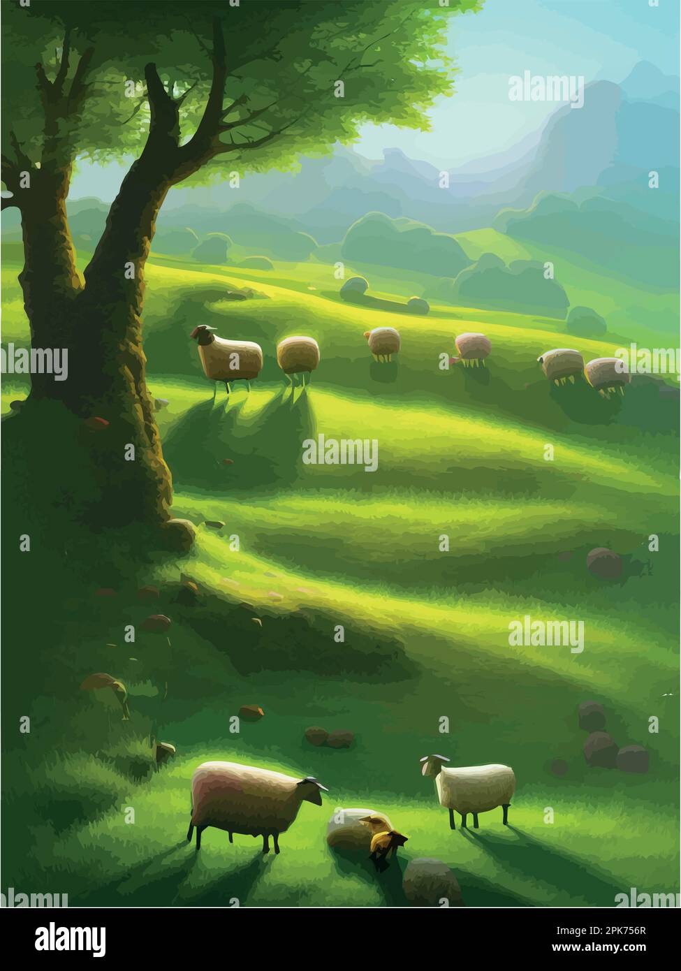 Graze outside agriculture Stock Vector Images - Alamy