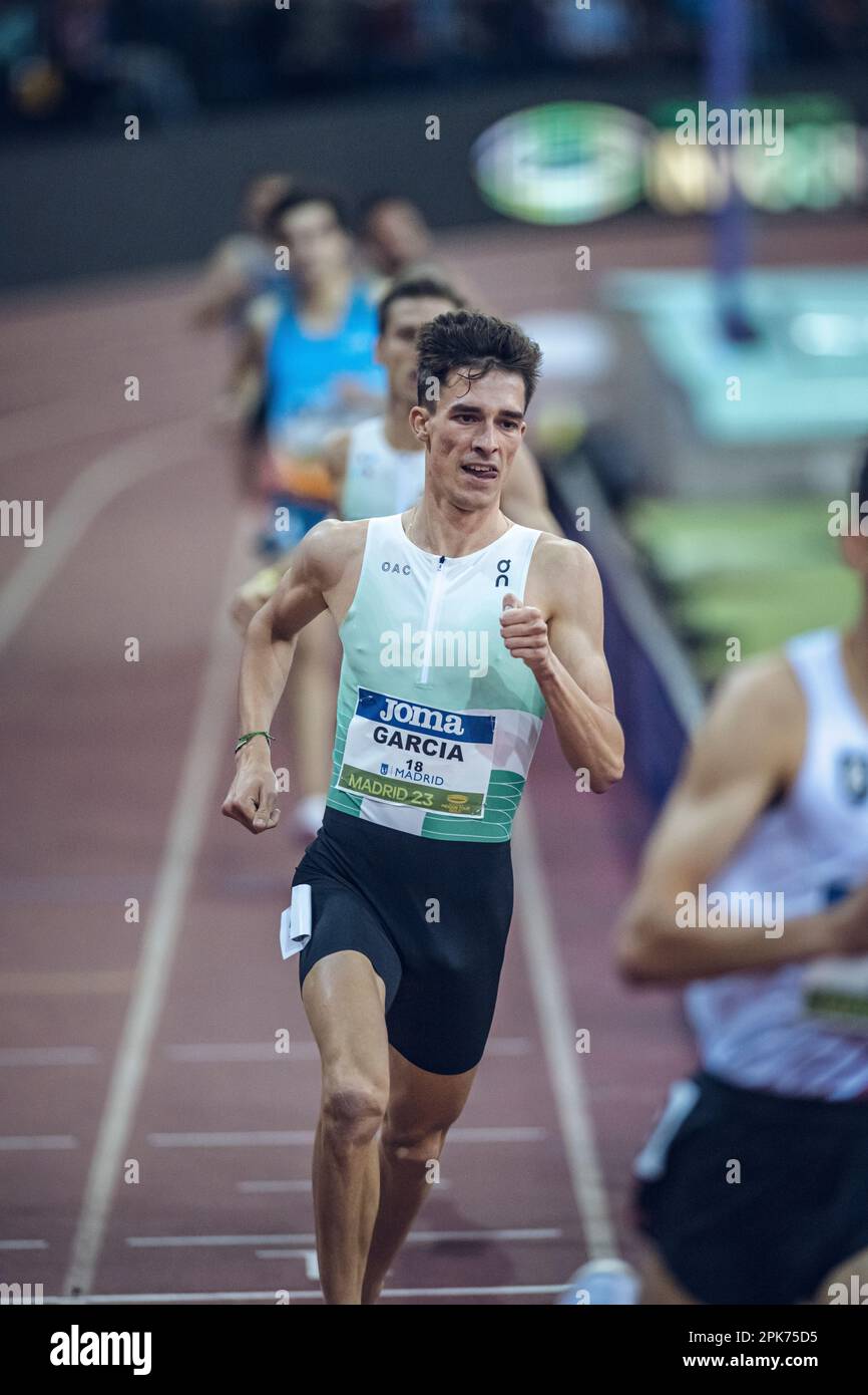 Mario García Romo participating in the 2023 World Indoor Tour Stock ...
