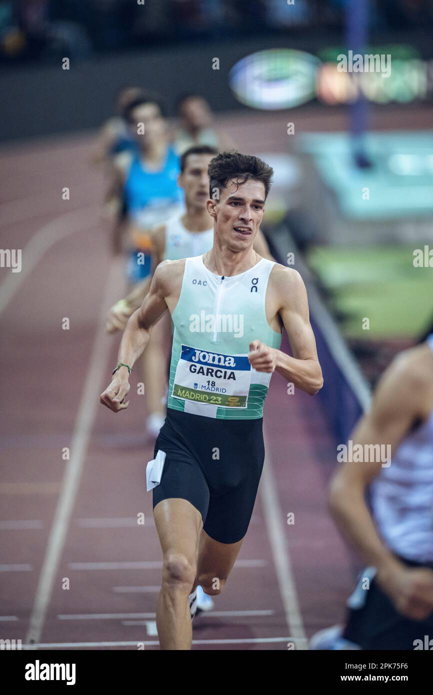 Mario García Romo participating in the 2023 World Indoor Tour Stock ...