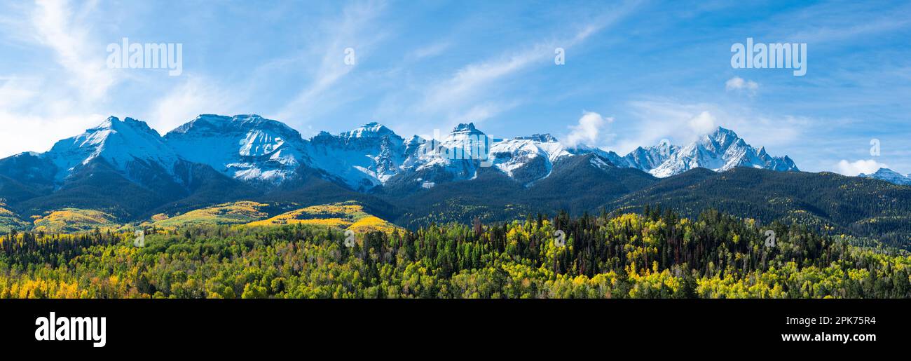 The Sneffels Range in autumn, San Juan Mountains, Ouray County ...
