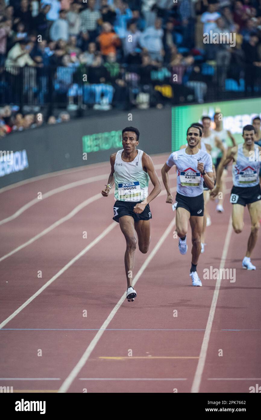 Nuguse Yared participating in the 2023 World Indoor Tour Stock Photo ...