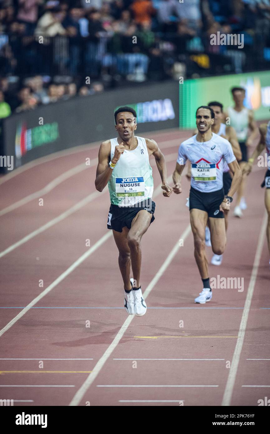 Nuguse Yared participating in the 2023 World Indoor Tour Stock Photo ...