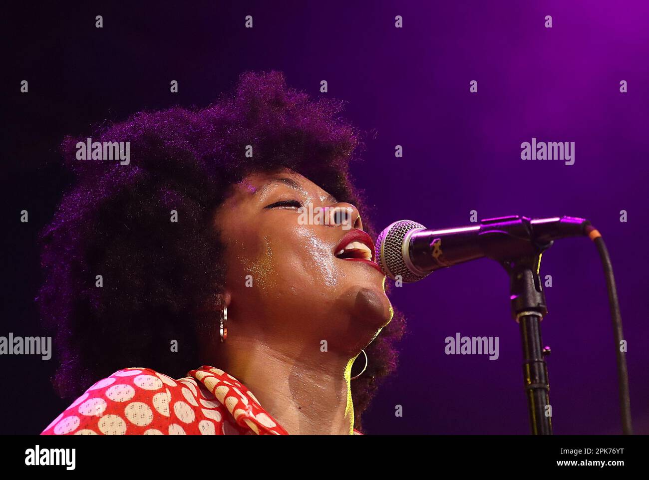Nikki Hill performs during Bluesfest at Byron Events Farm in Tyagarah ...