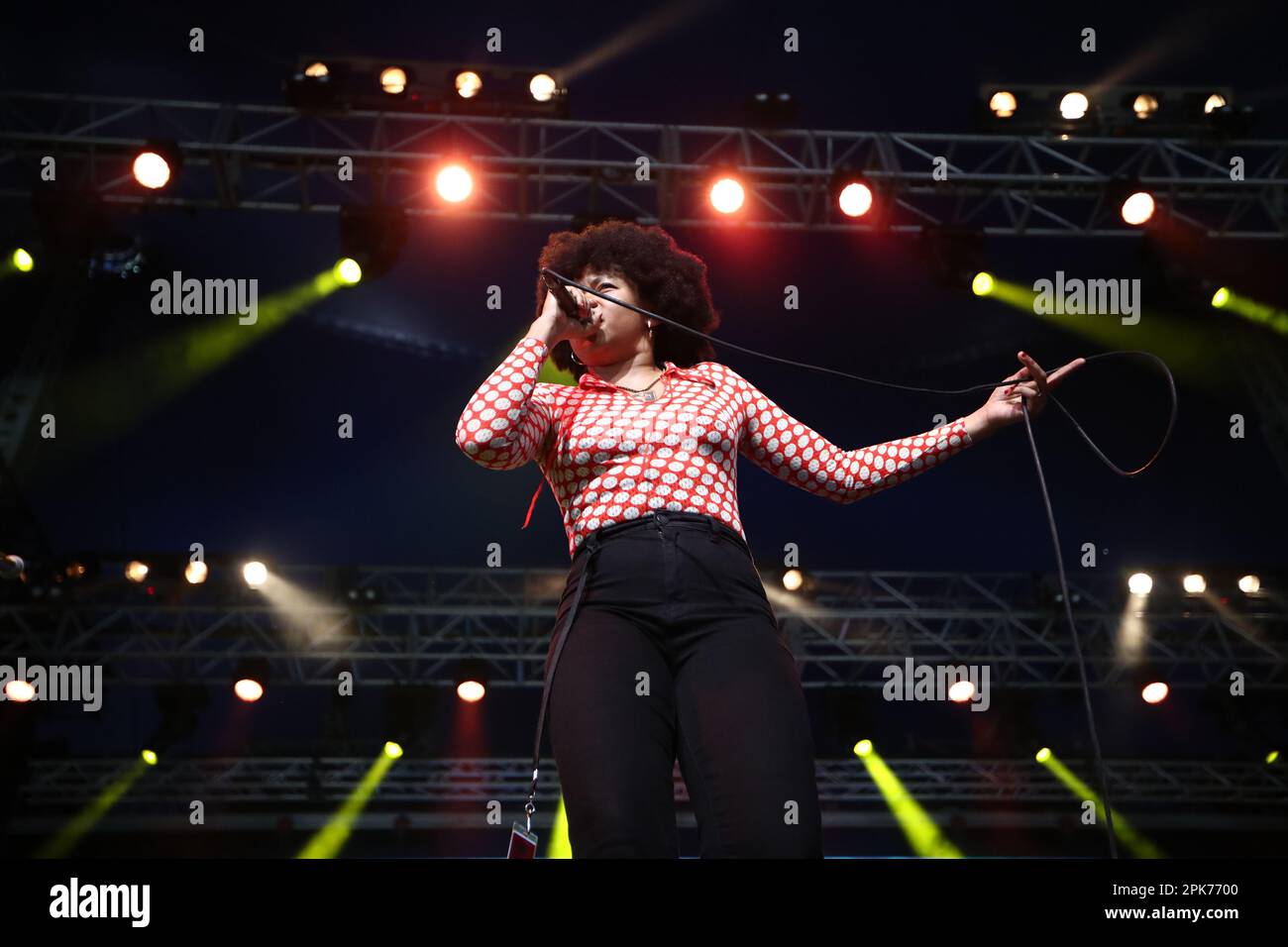 Nikki Hill performs during Bluesfest at Byron Events Farm in Tyagarah ...