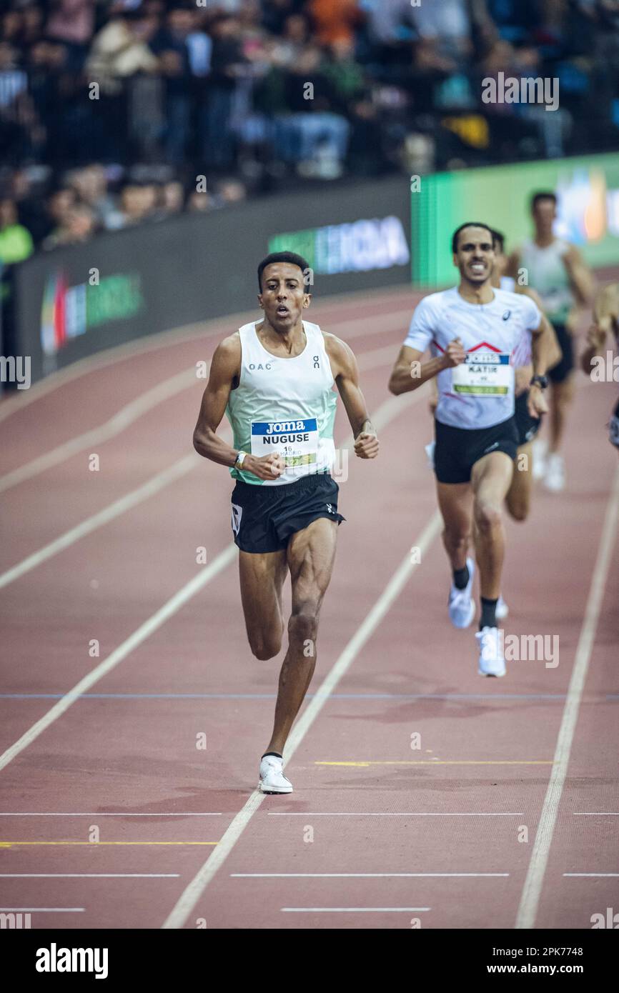 Nuguse Yared participating in the 2023 World Indoor Tour Stock Photo ...