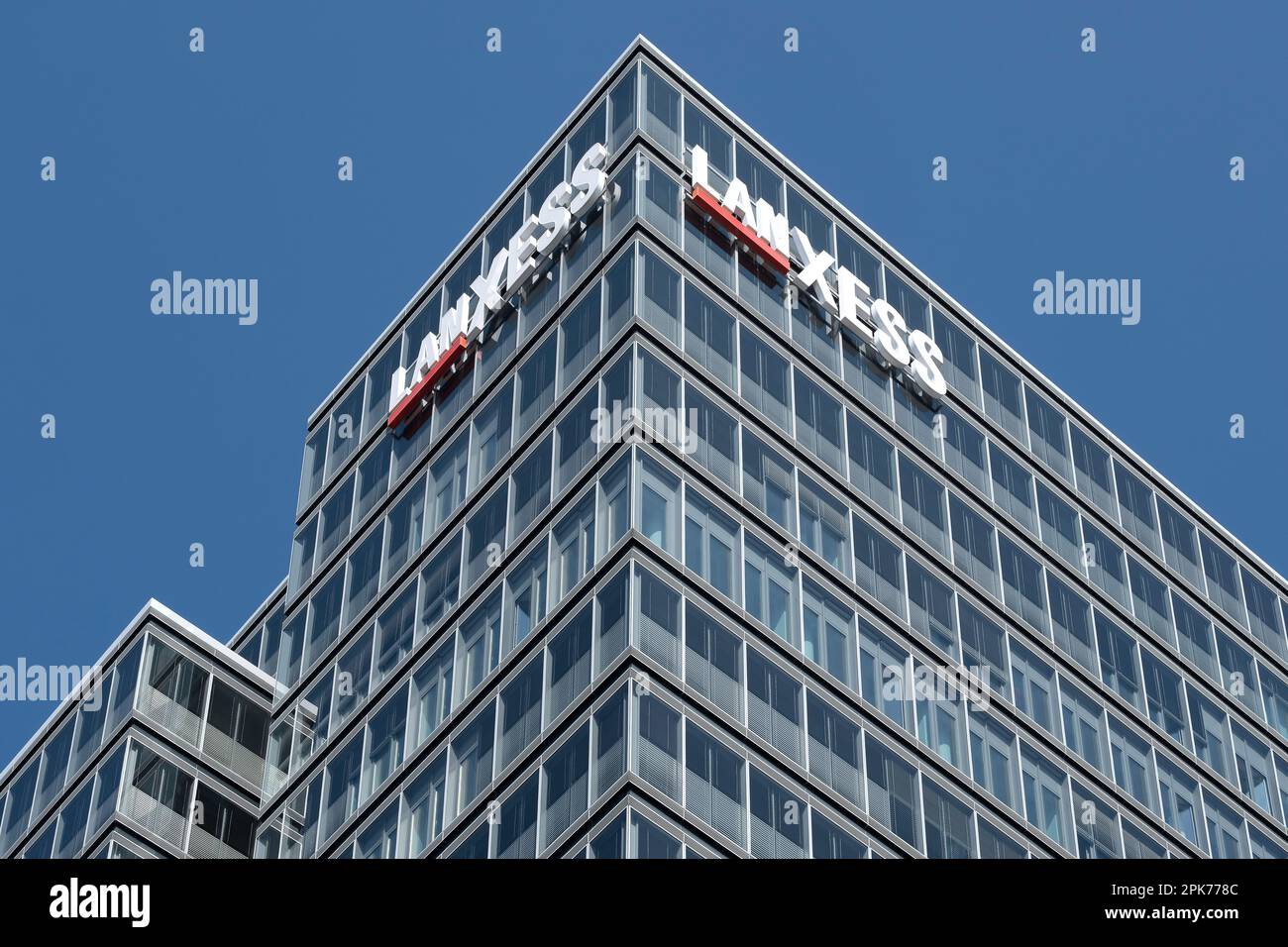 LANXESS AG headquarters in Cologne-Deutz. The specialty chemicals group ...