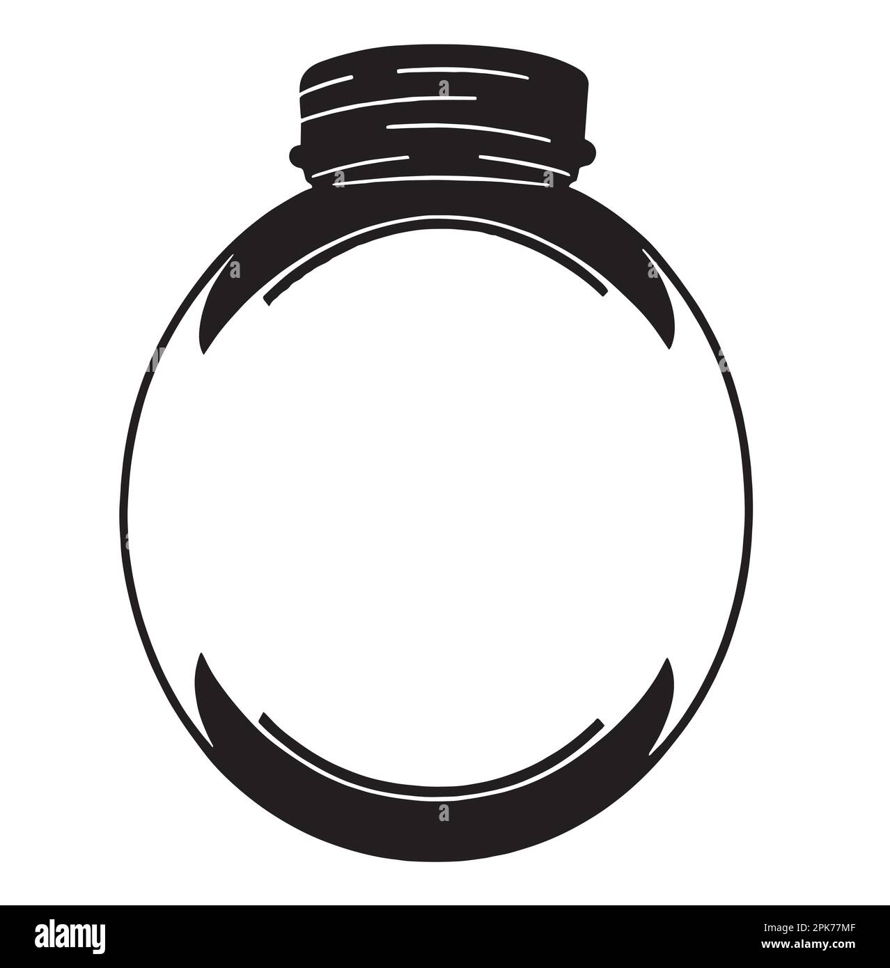 Black round jar Stock Vector Images - Alamy