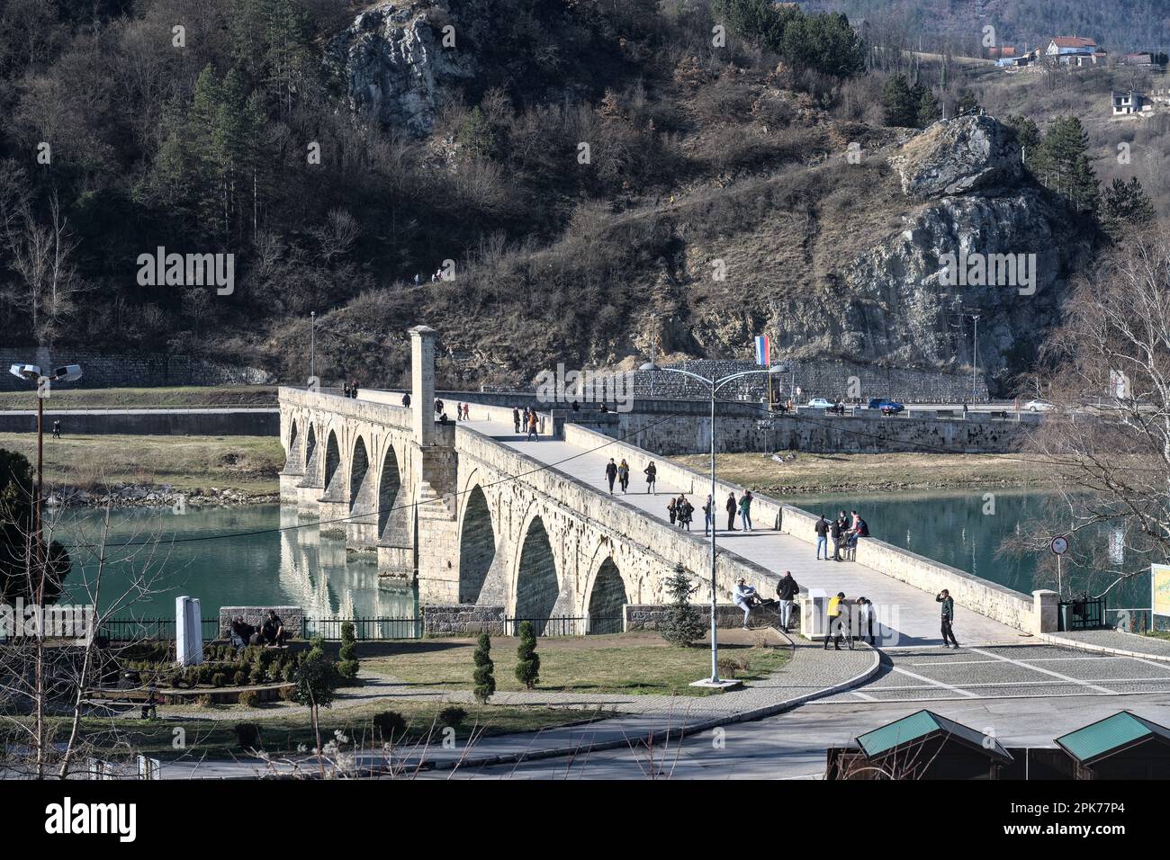 Višegrad, Bosnia and Herzegovina – February 2023: Mehmed Paša Sokolović ...